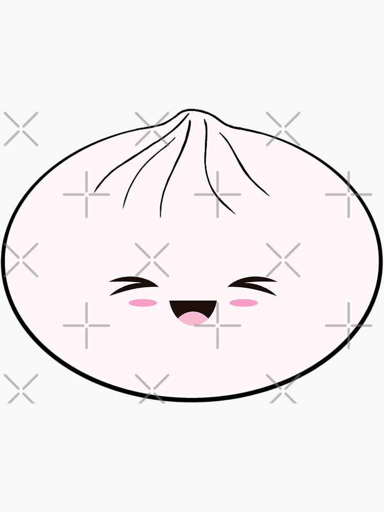 "Momo Food Kawaii Momo" Sticker for Sale by bsrishika | Redbubble