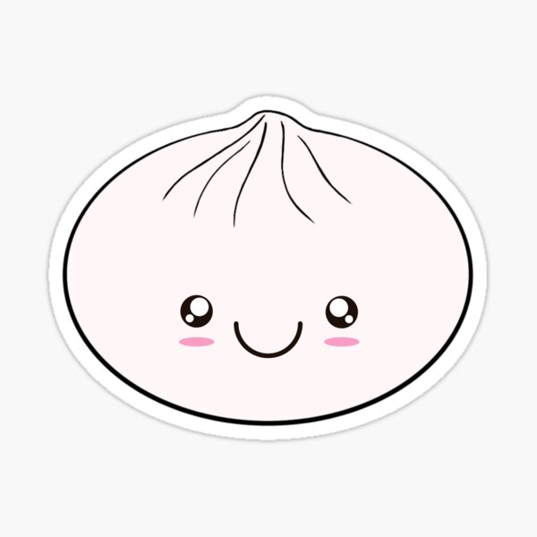 "Momo Food Kawaii Momo" Sticker for Sale by bsrishika | Redbubble