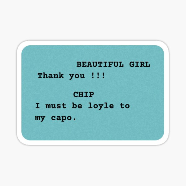 "Sopranos Cleaver" Sticker by BileyRay | Redbubble