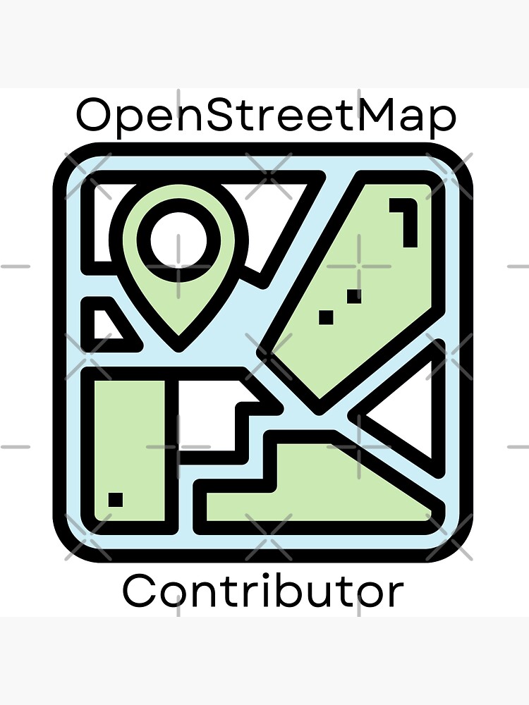 "OpenStreetMap Contributor " Sticker for Sale by lawlessdesign | Redbubble