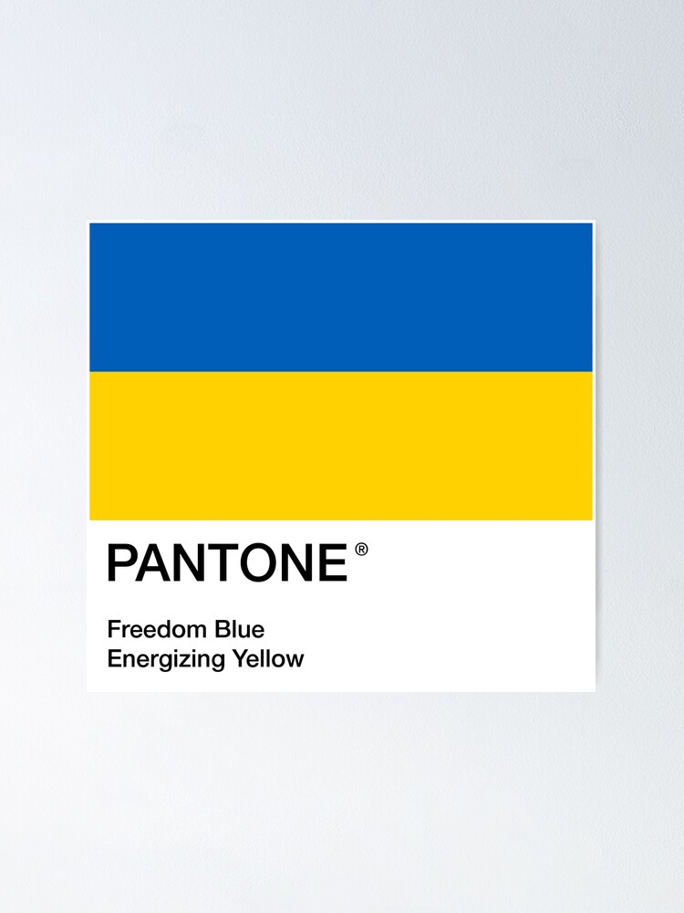 "Ukraine Pantone Color" Poster for Sale by supercroix | Redbubble