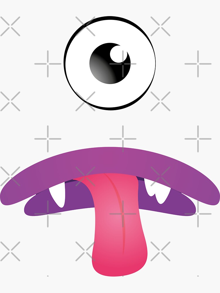 "one eye funny cartoon character 04." Sticker by elmanchour | Redbubble