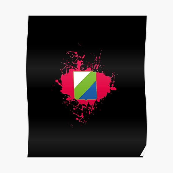 "Abruzzo Flag Coat Of Arms Paint Splatter - Cool Italian Abruzzo Region ...