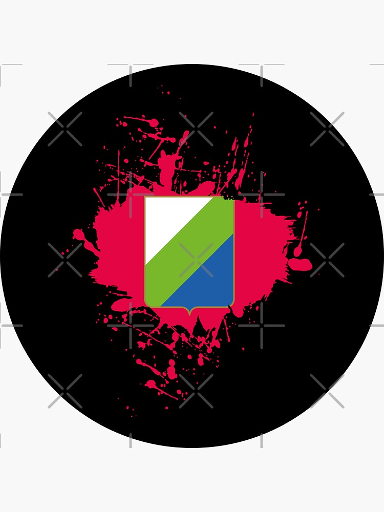 "Abruzzo Flag Coat Of Arms Paint Splatter - Cool Italian Abruzzo Region ...