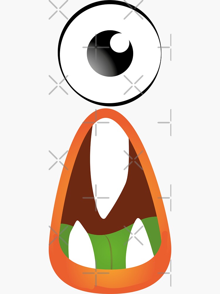 One Eye Funny Cartoon Character 08 Sticker By Elmanchour Redbubble