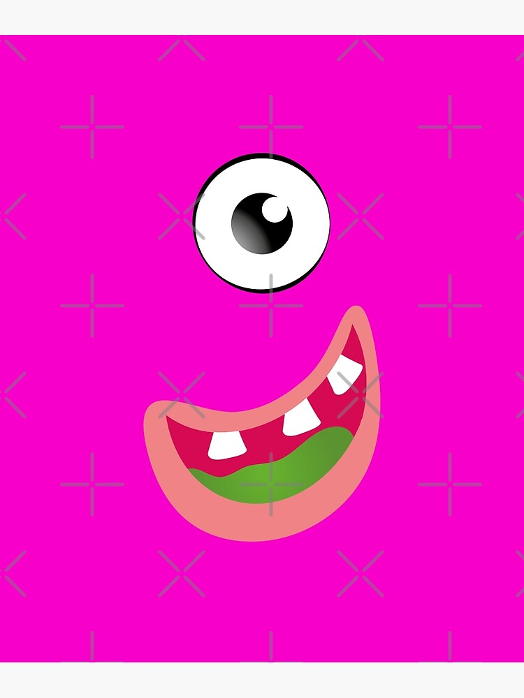 "one eye funny cartoon character 09." Poster for Sale by elmanchour ...