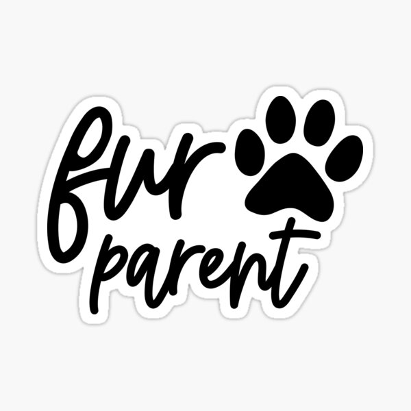 "Fur Parent Icon" Sticker by HazelettDesigns | Redbubble