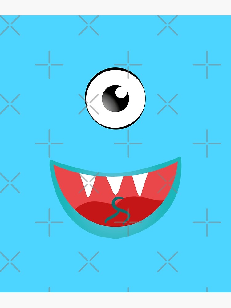 "one eye funny cartoon character 03." Poster for Sale by elmanchour ...