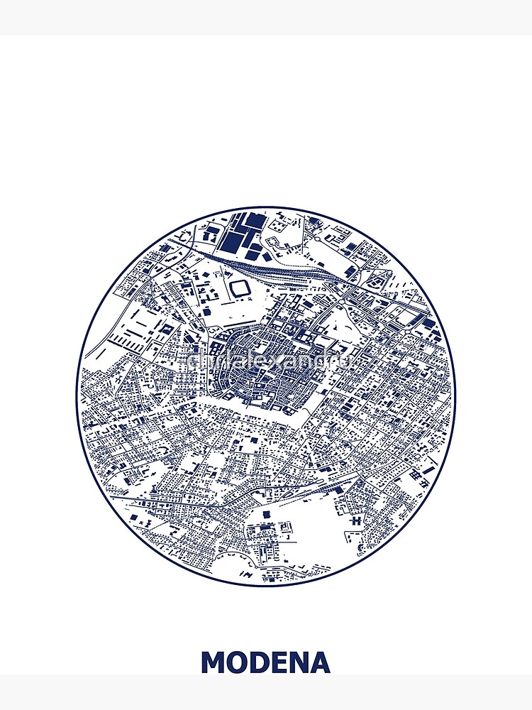 Modena city map coordinates Premium Matte Vertical Poster sold by ...