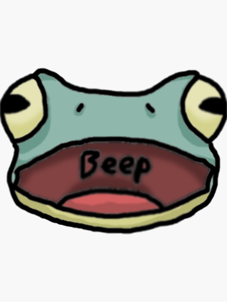 "Beep Frog" Sticker for Sale by SquiddoStickers | Redbubble
