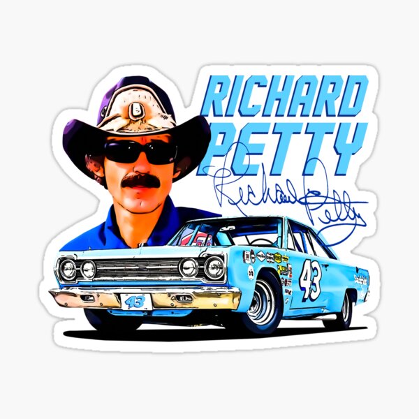 "Classic Nascar legend Richard Petty 60s car" Sticker by powerplace ...