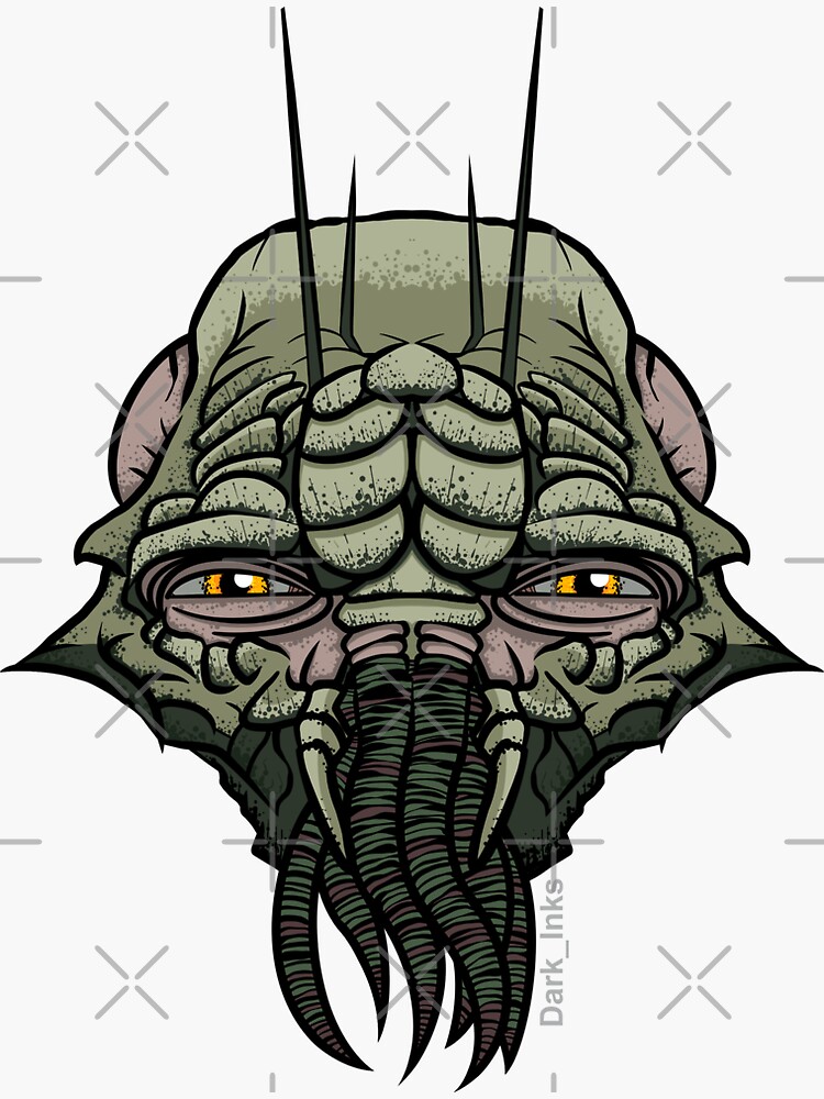 "District 9 - Prawn Alien" Sticker by Dark-Inks | Redbubble