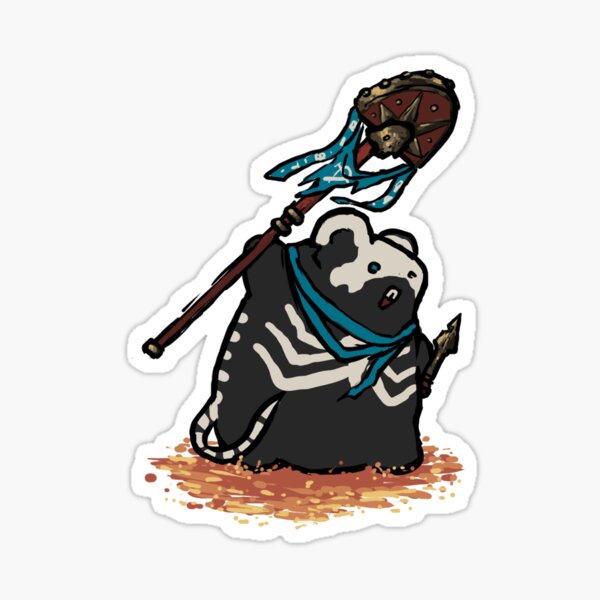 "Cute Skaven- Tomb King Skeleton Warrior Banner" Sticker by ...