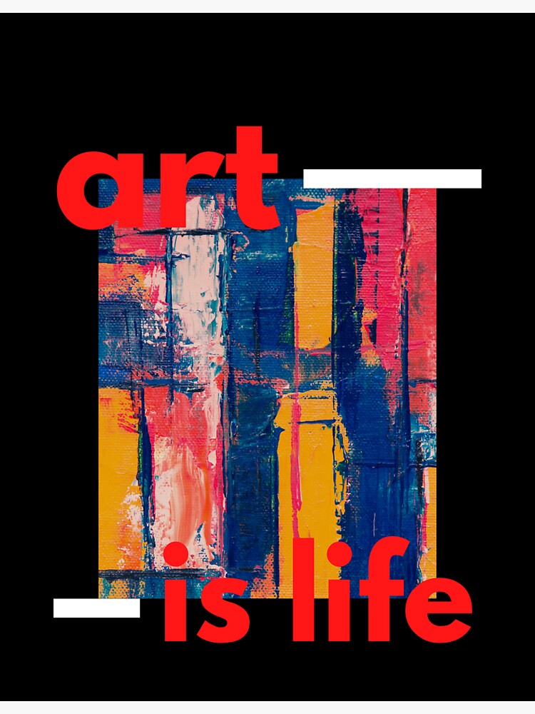 "Art is life " Sticker by mohamedhesham2 | Redbubble