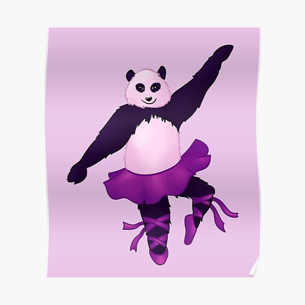 "The Panda Ballet Dancer" Poster for Sale by AvalonUnmuzzled | Redbubble