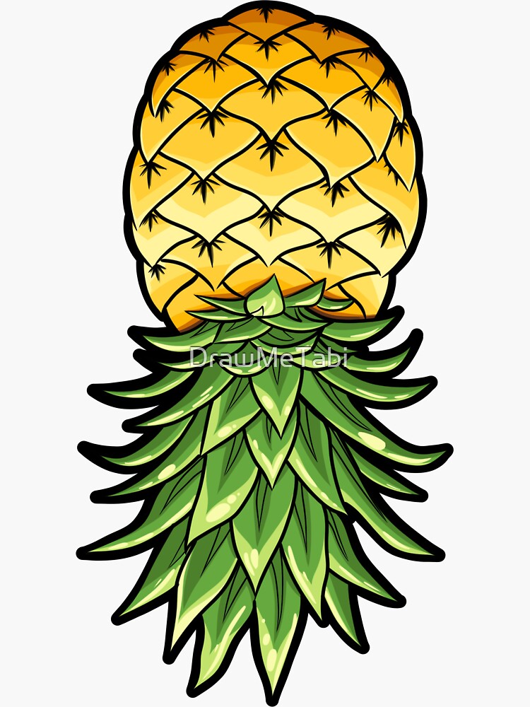 "Pineapple " Sticker for Sale by DrawMeTabi | Redbubble