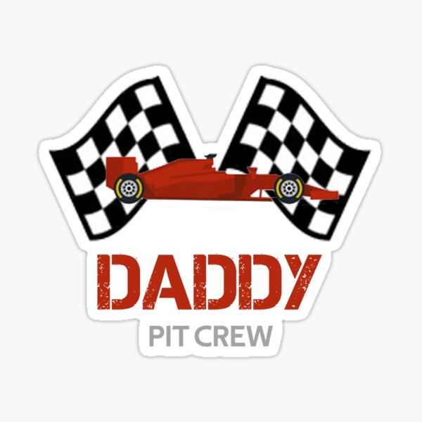 "Daddy Pit Crew" Sticker by rachidhaz | Redbubble