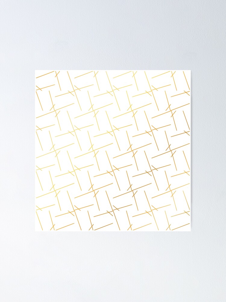 "velvet pattern golden lines smooth" Poster by AAdel | Redbubble