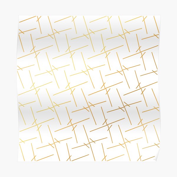 "velvet pattern golden lines smooth" Poster by AAdel | Redbubble