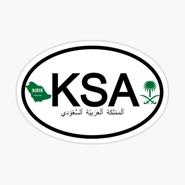 "Saudi arabia country code vehicle registration " Sticker for Sale by ...