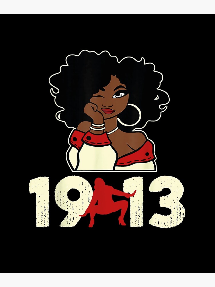 "Delta Women Devastating Diva Sigma Afro Hair Hand Sign Theta" Poster ...