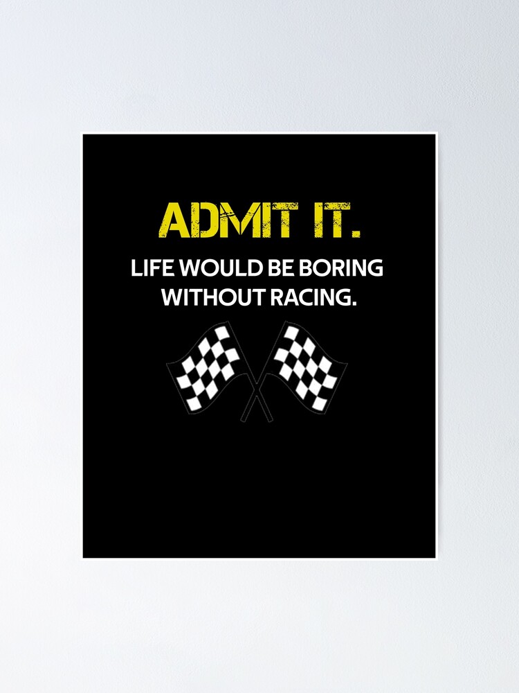 "Funny Racing for Race Car" Poster for Sale by rachidhaz | Redbubble