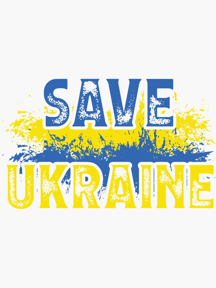 "Save Ukraine flag, I stand with Ukraine, Free Ukraine, Anti-war ...