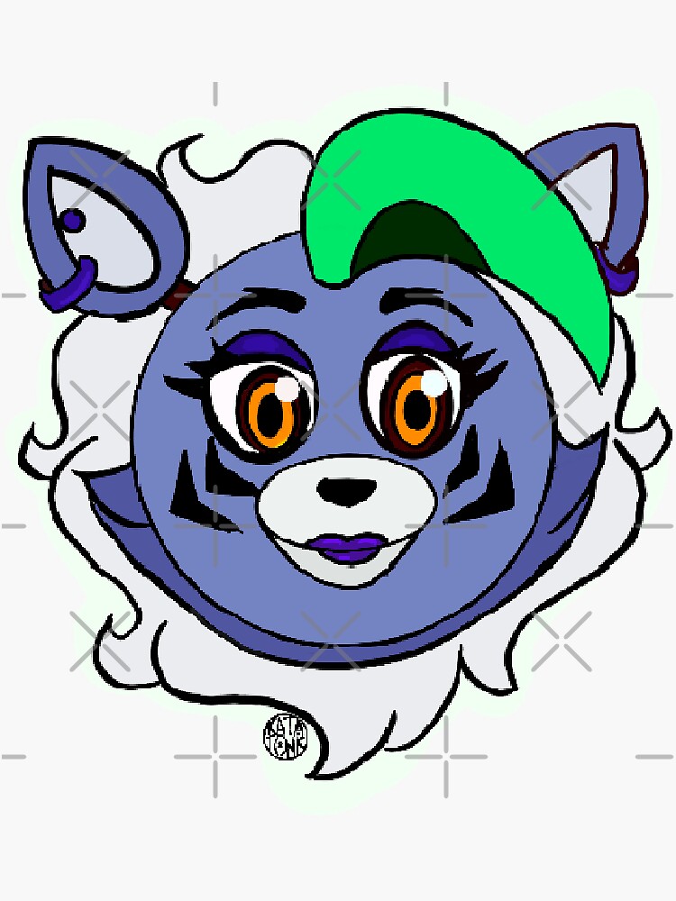 "FNAF Roxanne Wolf Print" Sticker by KaTatonicG | Redbubble