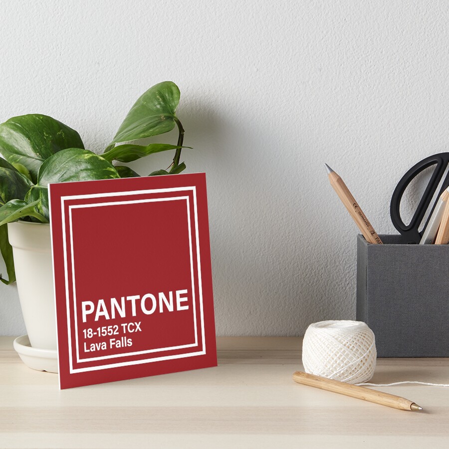 "PANTONE 18-1552 TCX Lava Falls" Art Board Print by princessmi-com ...