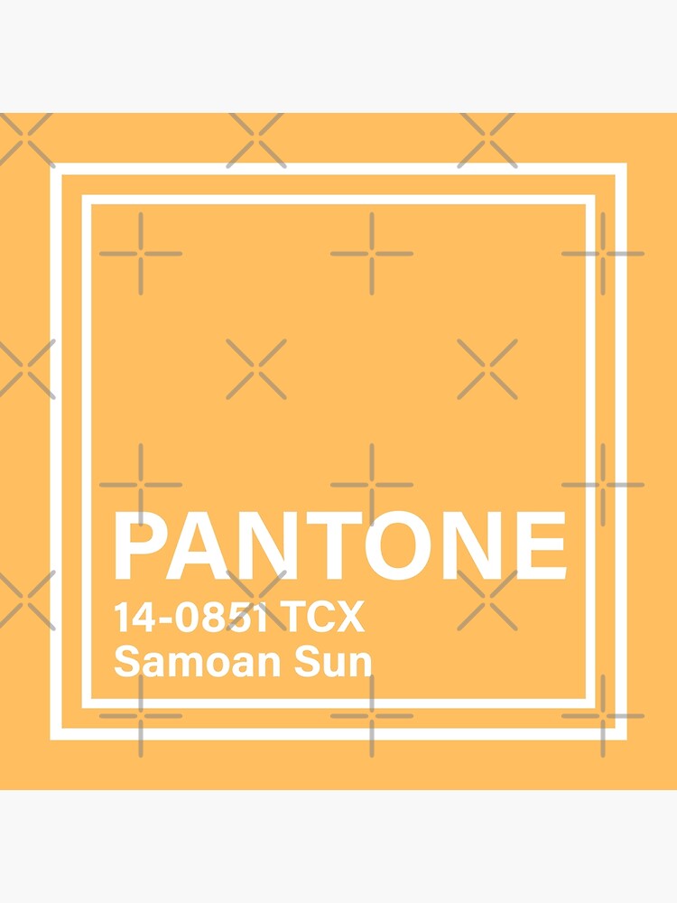 "PANTONE 14-0851 TCX Samoan Sun, yellow" Poster for Sale by princessmi ...