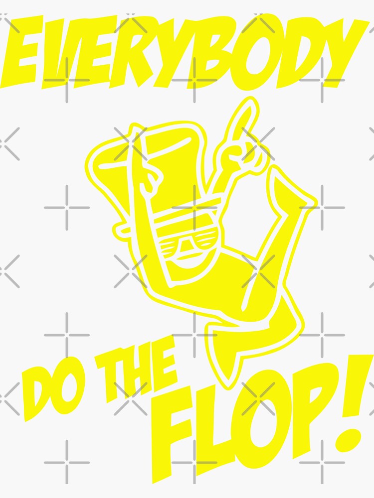 "Asdf Merch Everybody Do The Flop Gamer" Sticker by ElbaSoft | Redbubble