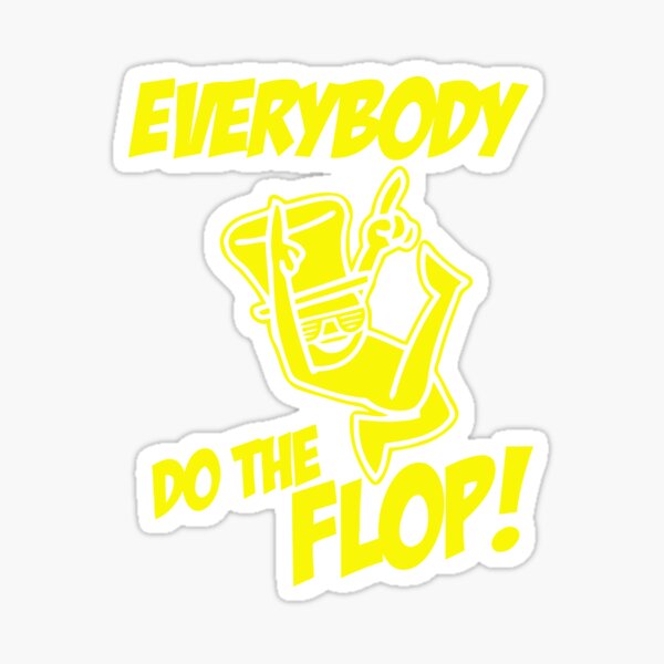 "Asdf Merch Everybody Do The Flop Gamer" Sticker by ElbaSoft | Redbubble