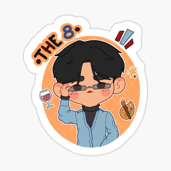 "The8 Seventeen Cute Icon" Sticker for Sale by penpencreations | Redbubble