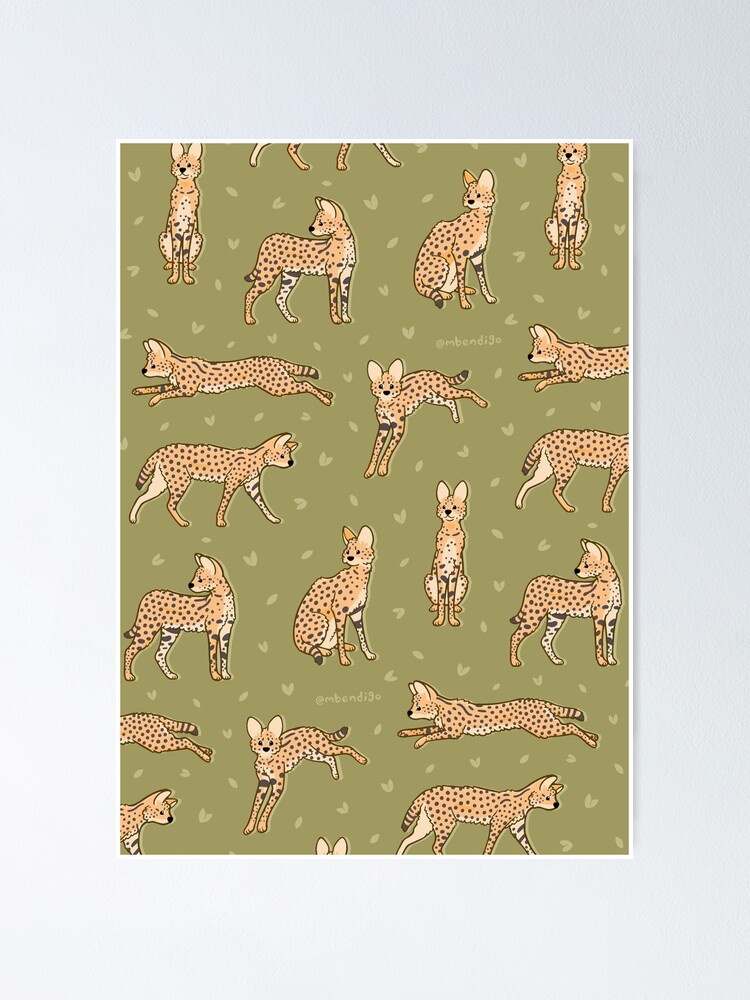 "Serval " Poster for Sale by Macbendigo | Redbubble