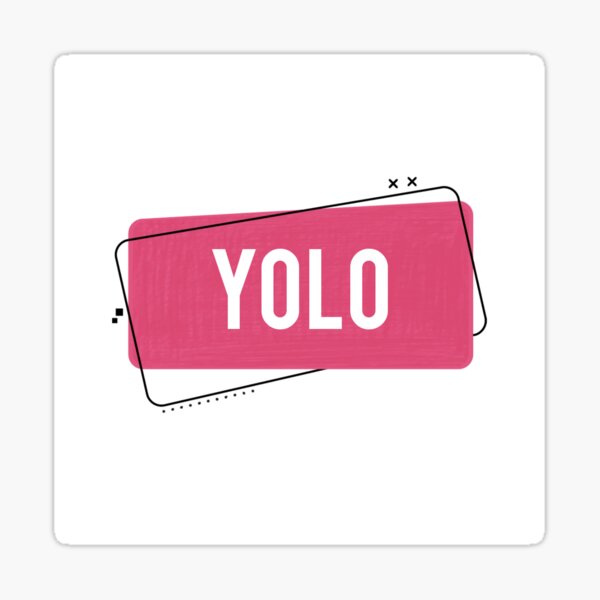 "YOLO " Sticker for Sale by mixedshop- | Redbubble