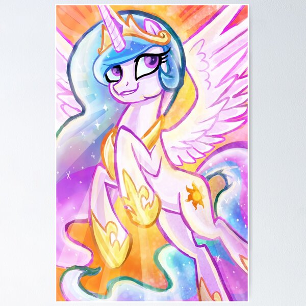 "Princess Celestia" Poster for Sale by SophilliaArts | Redbubble