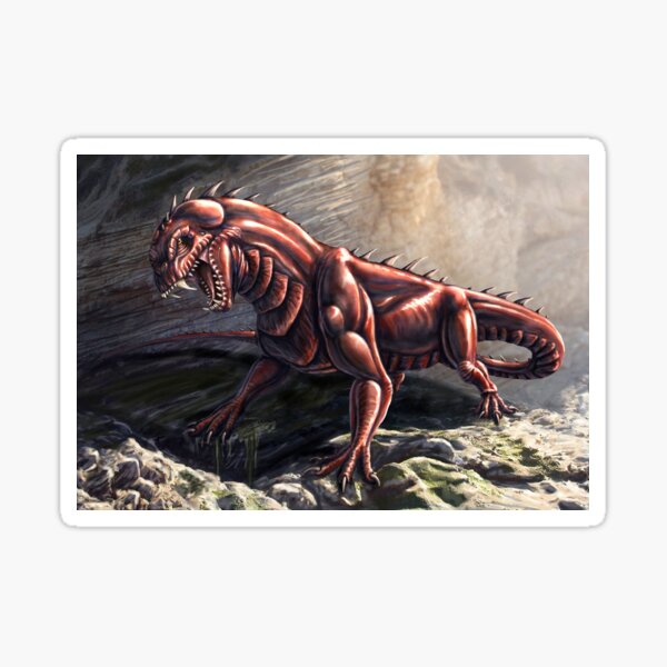 "Gargantosaurus Commission" Sticker for Sale by Thedragonofdoom | Redbubble