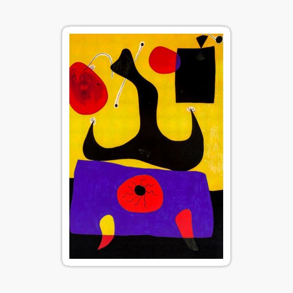 "joan miro" Sticker by Zarrix-rayan | Redbubble