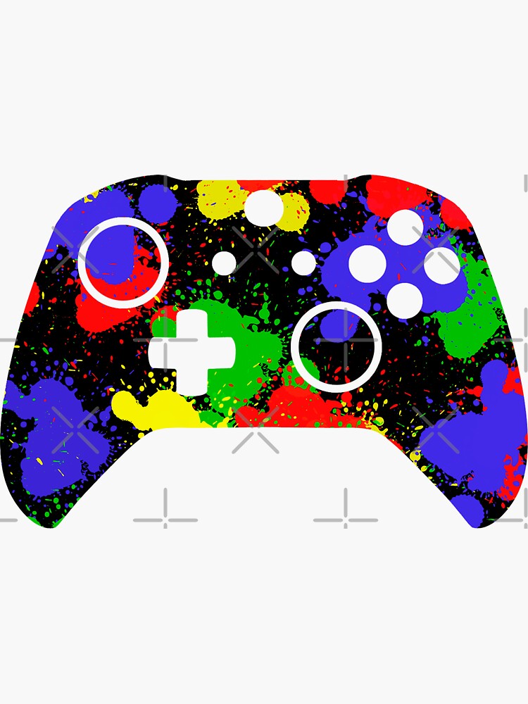 "Splash Paint Controller Xbox One" Sticker by WertyShop | Redbubble