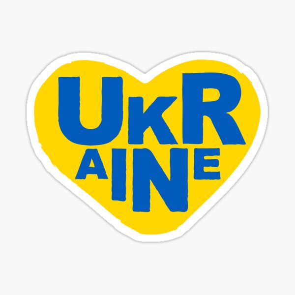 "Ukraine , I support Ukrain , Stand With Ukraine Sticker" Sticker by ...