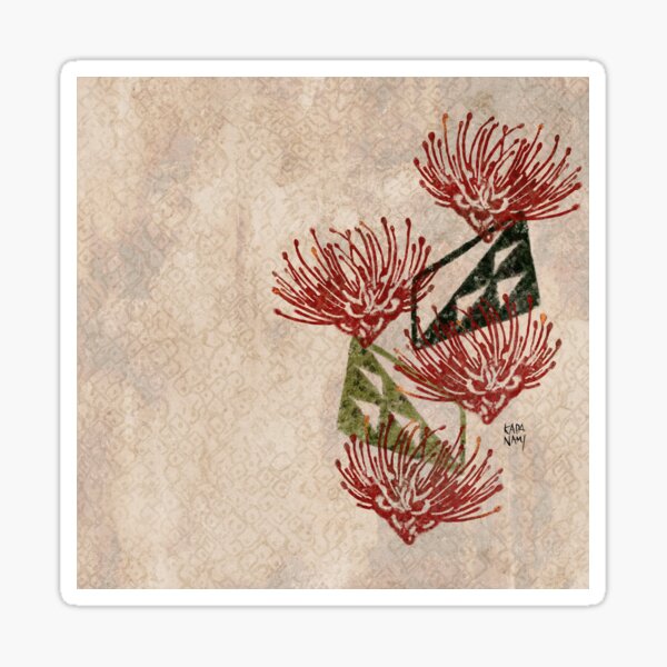 Ōhi‘a lehua" Sticker by Sunriseshell | Redbubble
