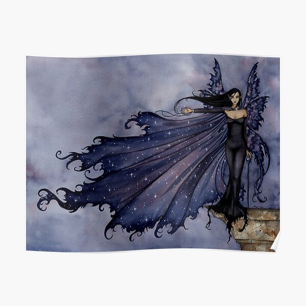"Cloak Of Stars" Poster for Sale by AmyBrownArt | Redbubble