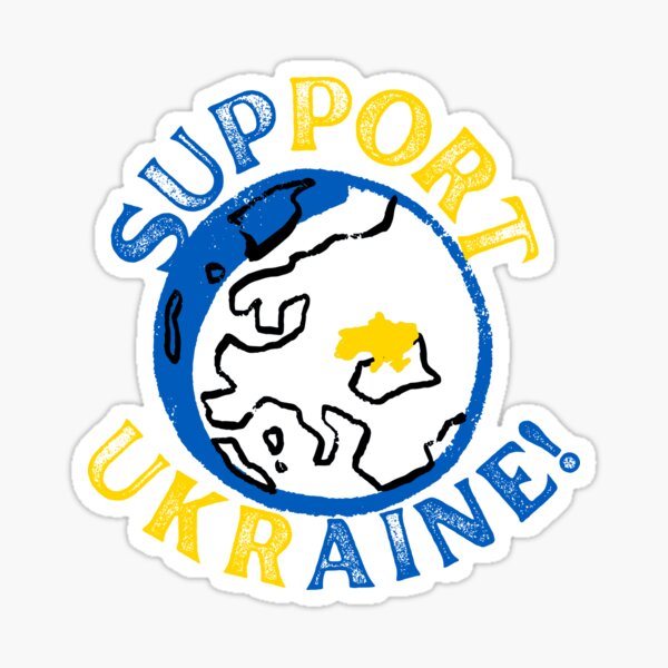 "Support UkraineĄ" Sticker for Sale by Gabrida | Redbubble