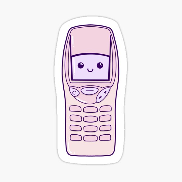 "Kawaii mobile phone" Sticker by BettyandFrank | Redbubble