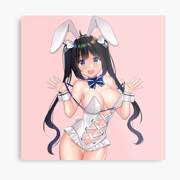 Hestia Ecchi Danmachi Anime Girl Hot Waifu Metal Print By Aissam9090