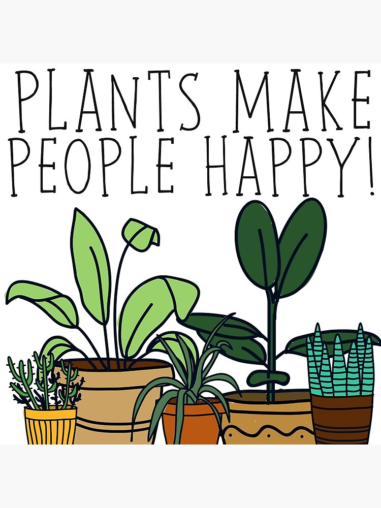 Digital Prints Art & Collectibles Plants Make People Happy Prints etna ...