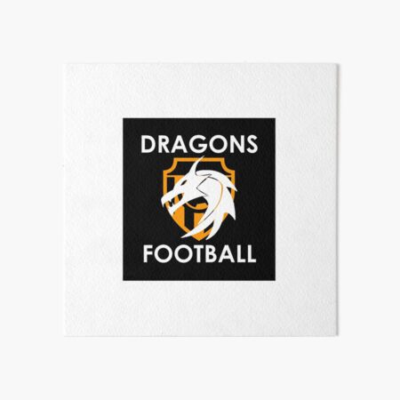 "Dragons Football Club logo - black" Art Board Print by bgowenaz ...