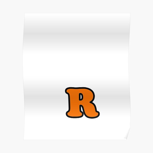 "R FIRST LETTER OF YOUR NAME" Poster by uniquedesign9 | Redbubble