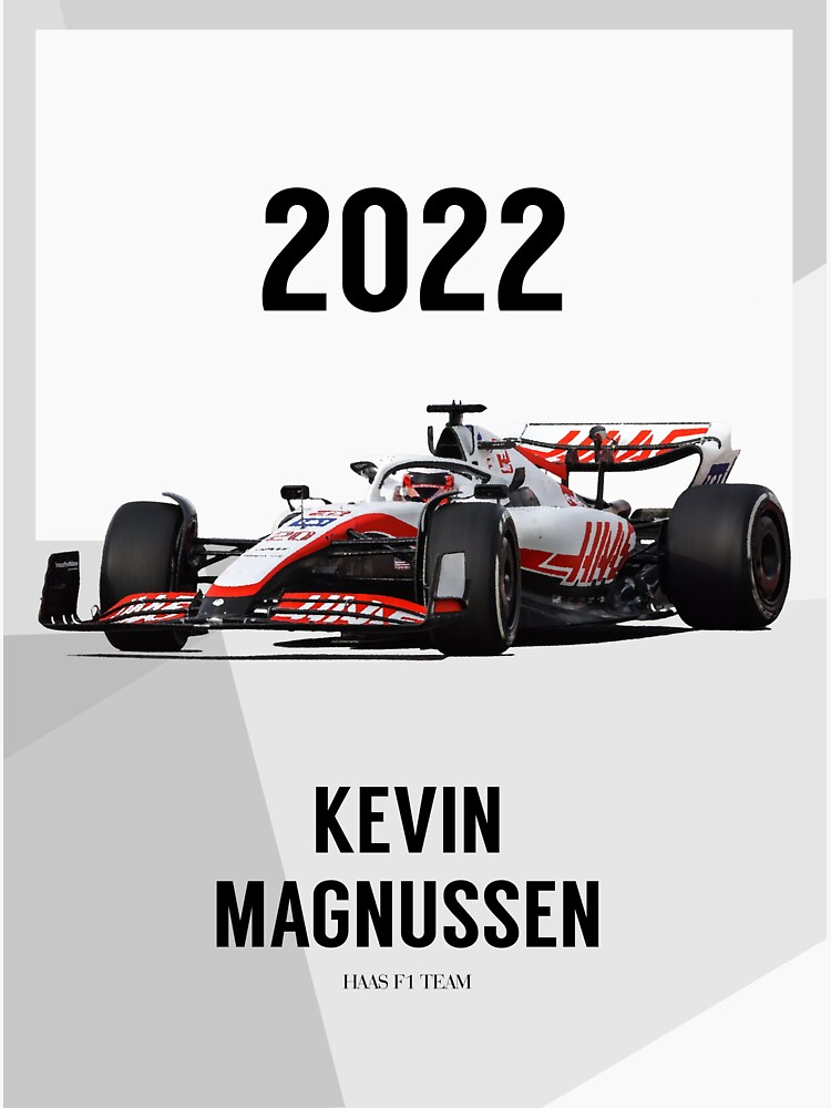 "Kevin Magnussen Poster - F1 2022" Sticker for Sale by racingappareluk ...