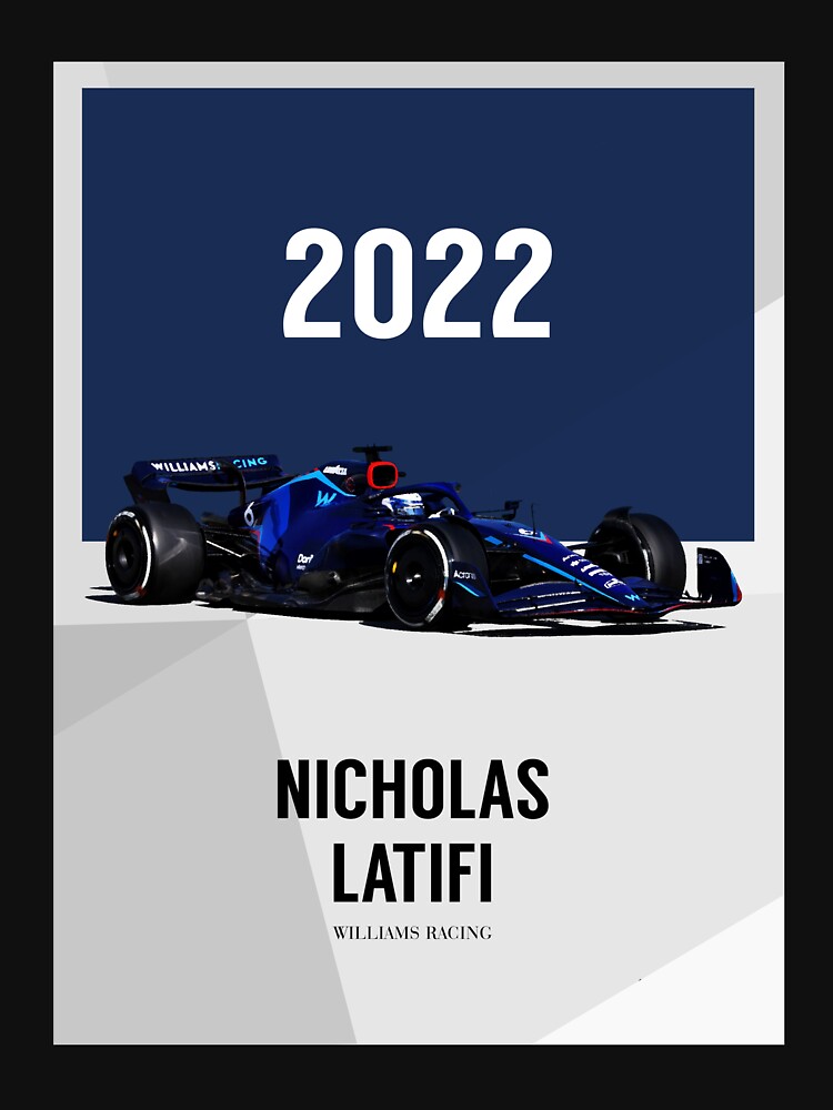"Nicholas Latifi Poster - F1 2022" T-shirt for Sale by racingappareluk ...